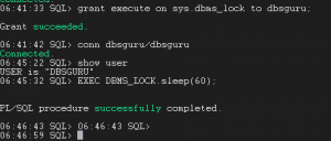 DBMS_LOCK.sleep procedure to suspend the session in Oracle - DBsGuru